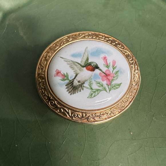 Avon | Jewelry | Vintage Avon Summersong Hummingbird Brooch And Pendant ...